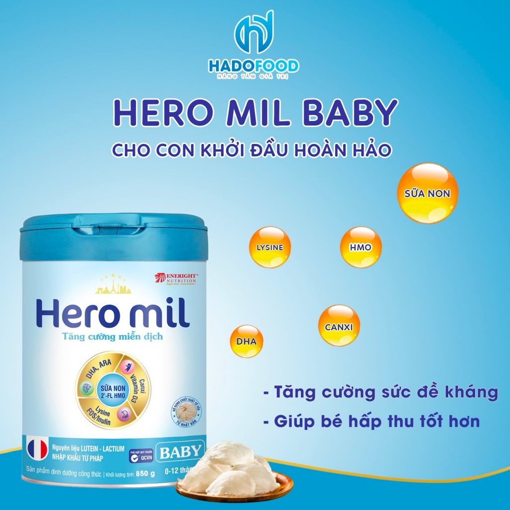 Sữa Hero Mil Baby 850g - Công Ty Cổ Phần Dinh Dưỡng Hadofood